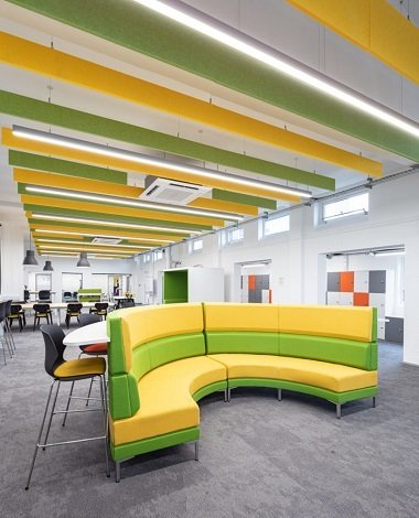 Wooden Acoustic Hanging Baffles | Wooden Ceiling Baffle | Sound Baffle ...